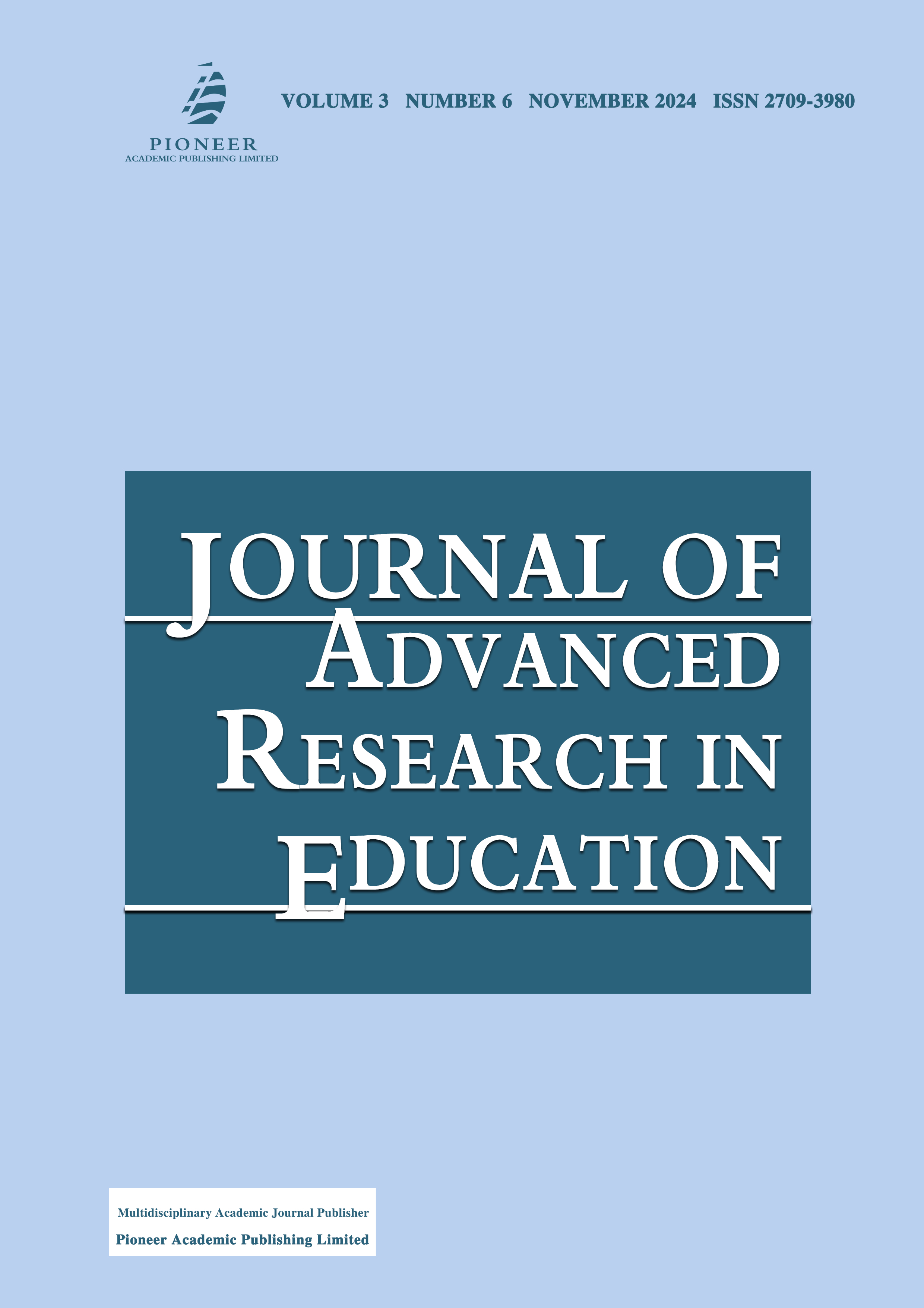 Journal of Advanced Research in Education(JARE)